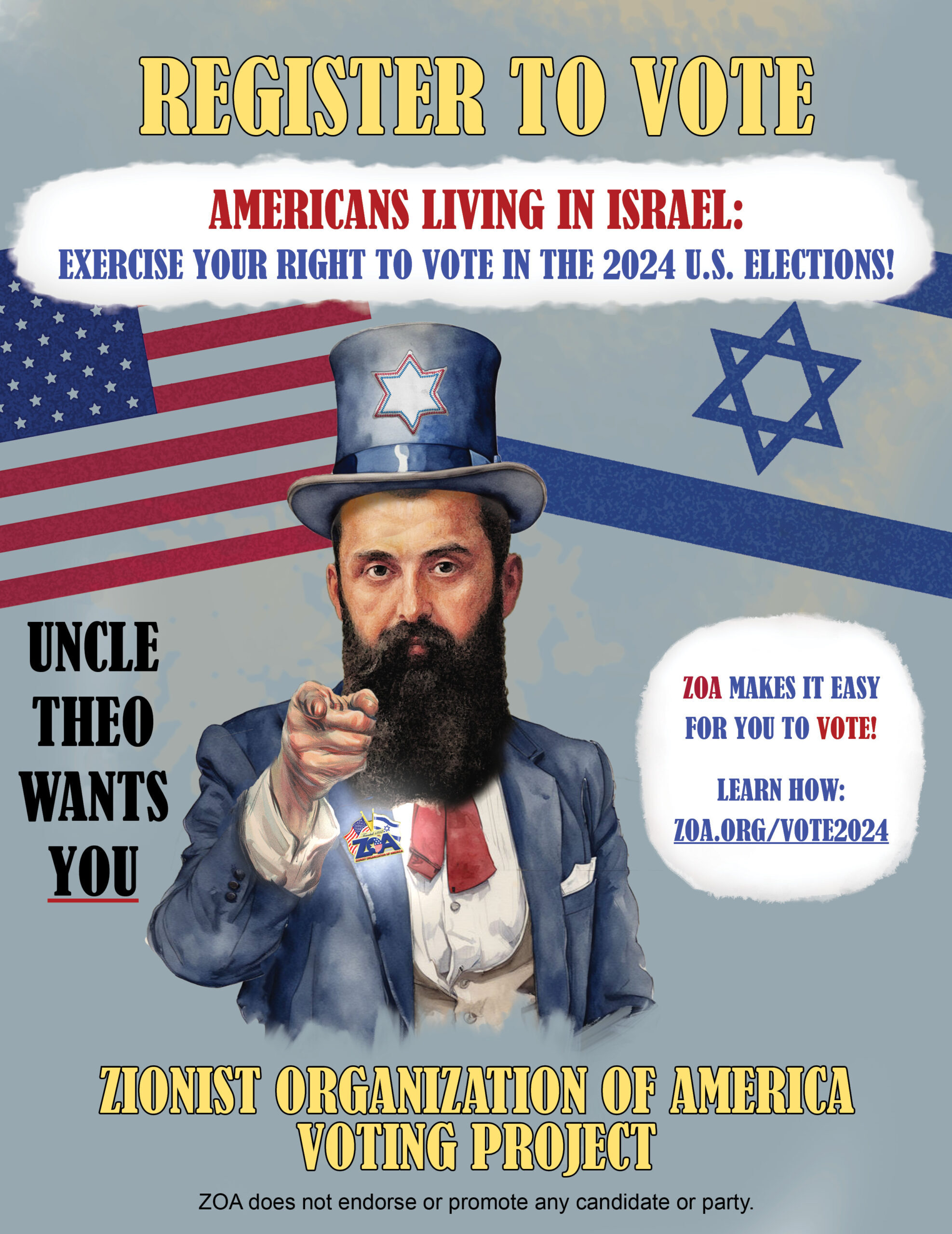 Zionist Organization of America | Israeli-Americans: Register to Vote in the 2024 U.S. Elections ...